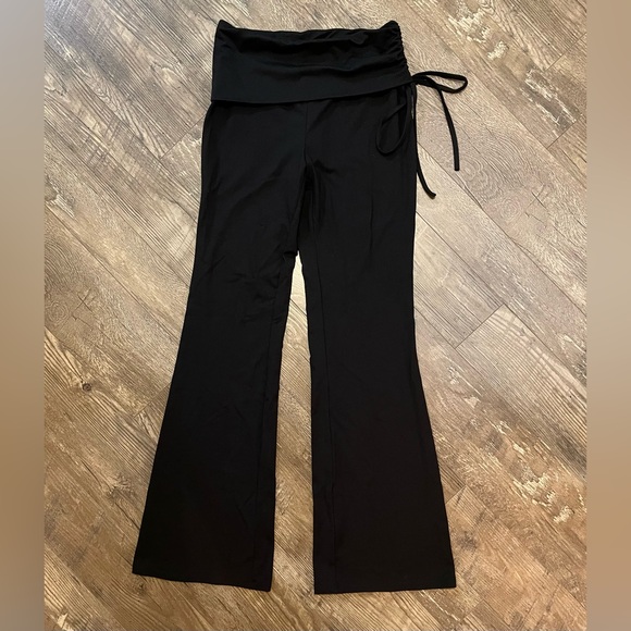 Pants & Jumpsuits | Fold Over Black Flares | Poshmark
